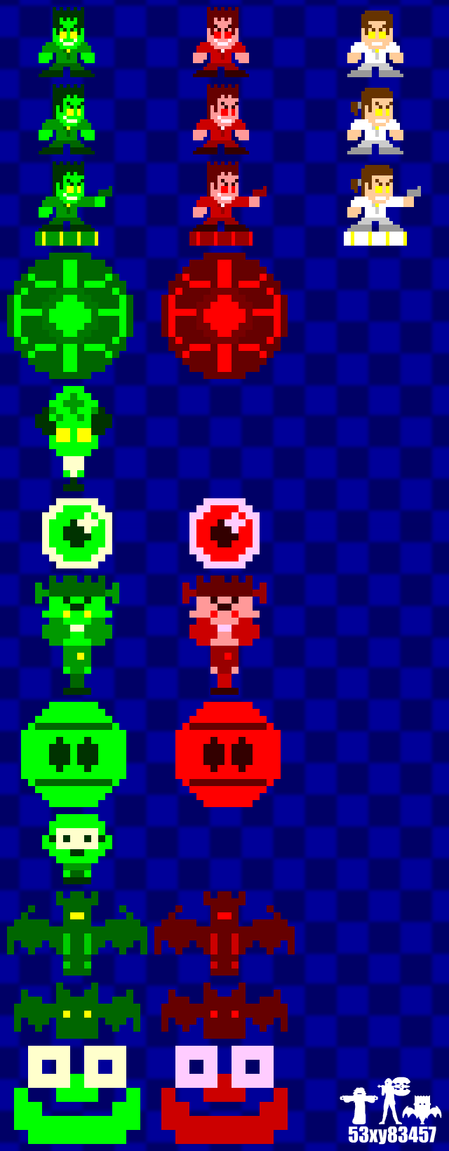 Character Variations - Animated (CH8) by 53xy83457 on DeviantArt