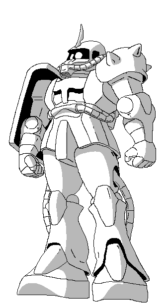 Zaku II Template by Fanimusmaximus2pnt0 on DeviantArt