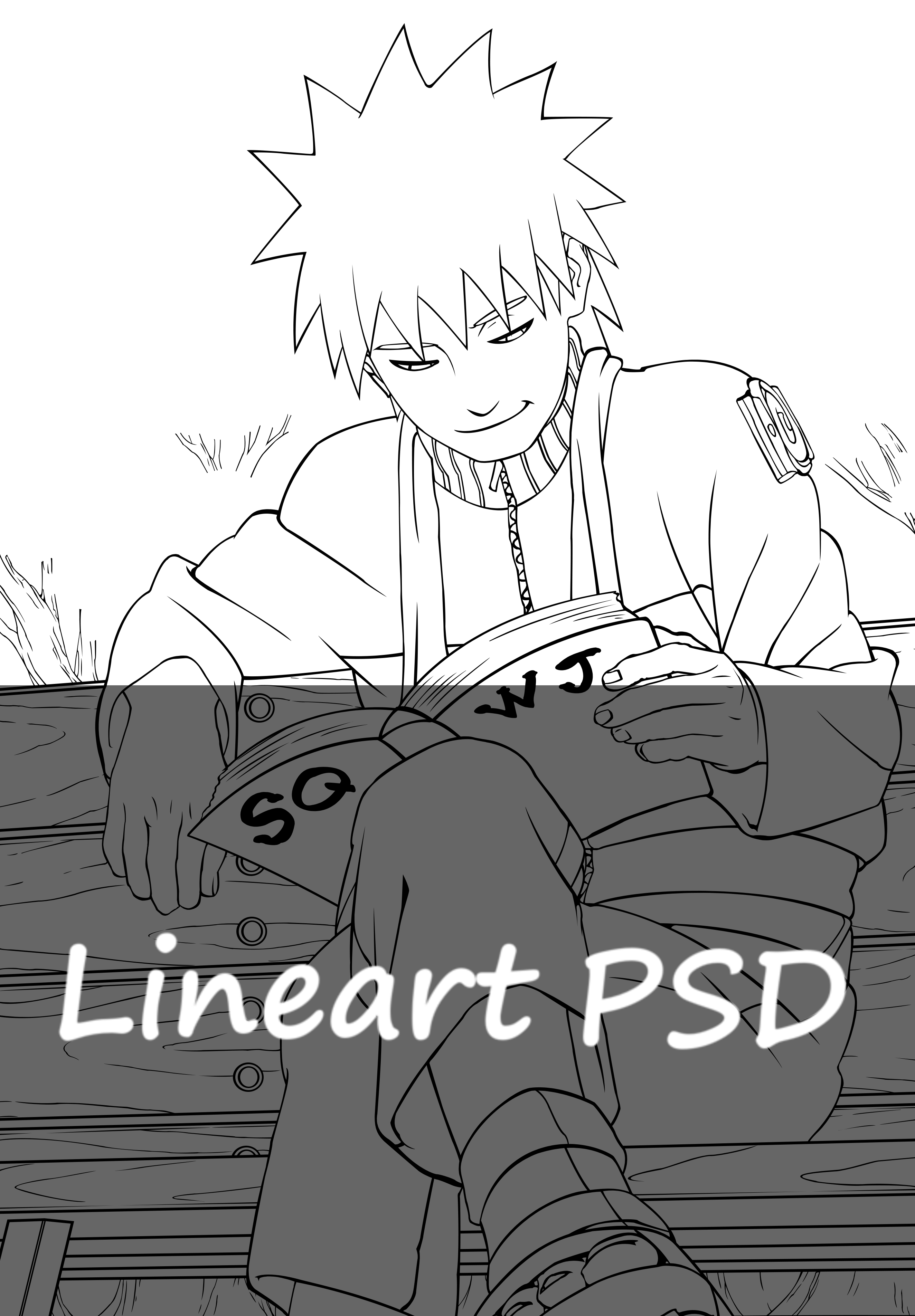 Naruto Artbook : Naruto Lineart [PSD] by Rollando35 on DeviantArt