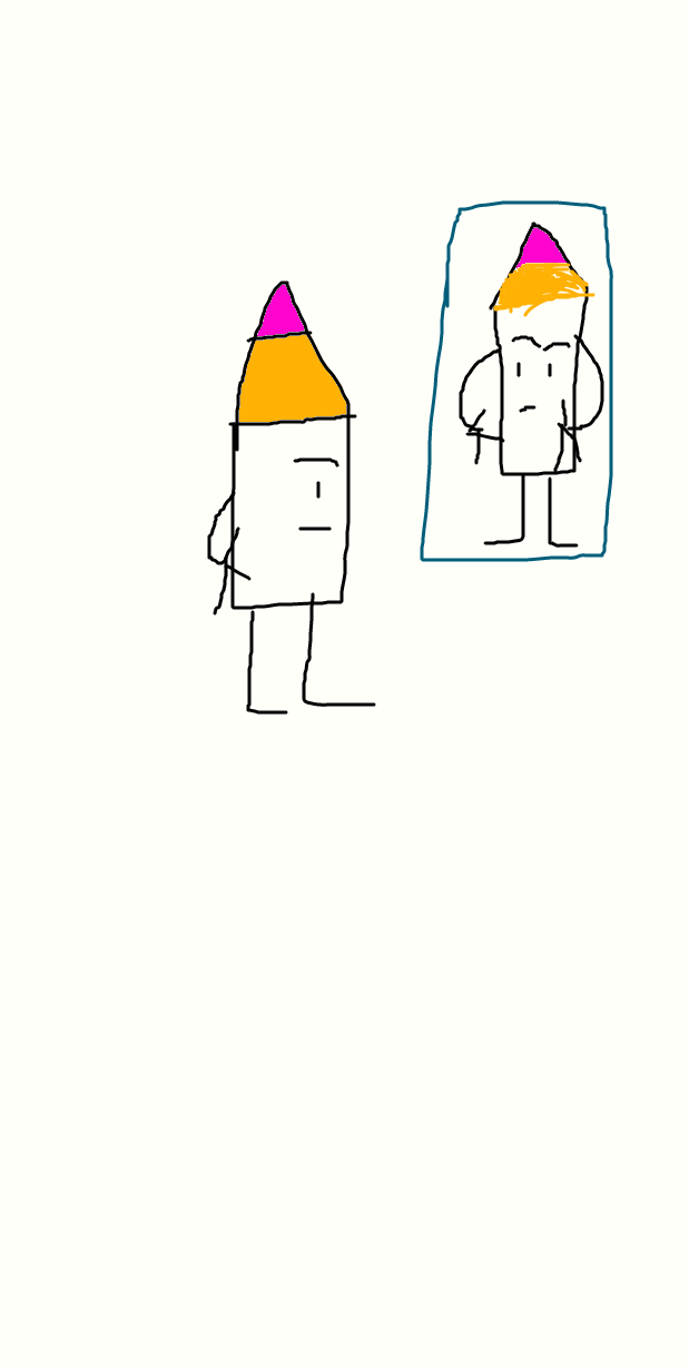 Capless Pen Sees Himself On A Mirror by Matsuura2022 on DeviantArt