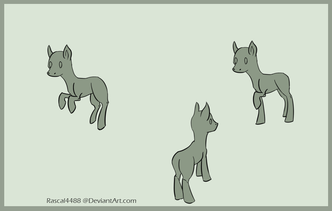 F2U Pony Base (Chibis) by rascal4488 on DeviantArt