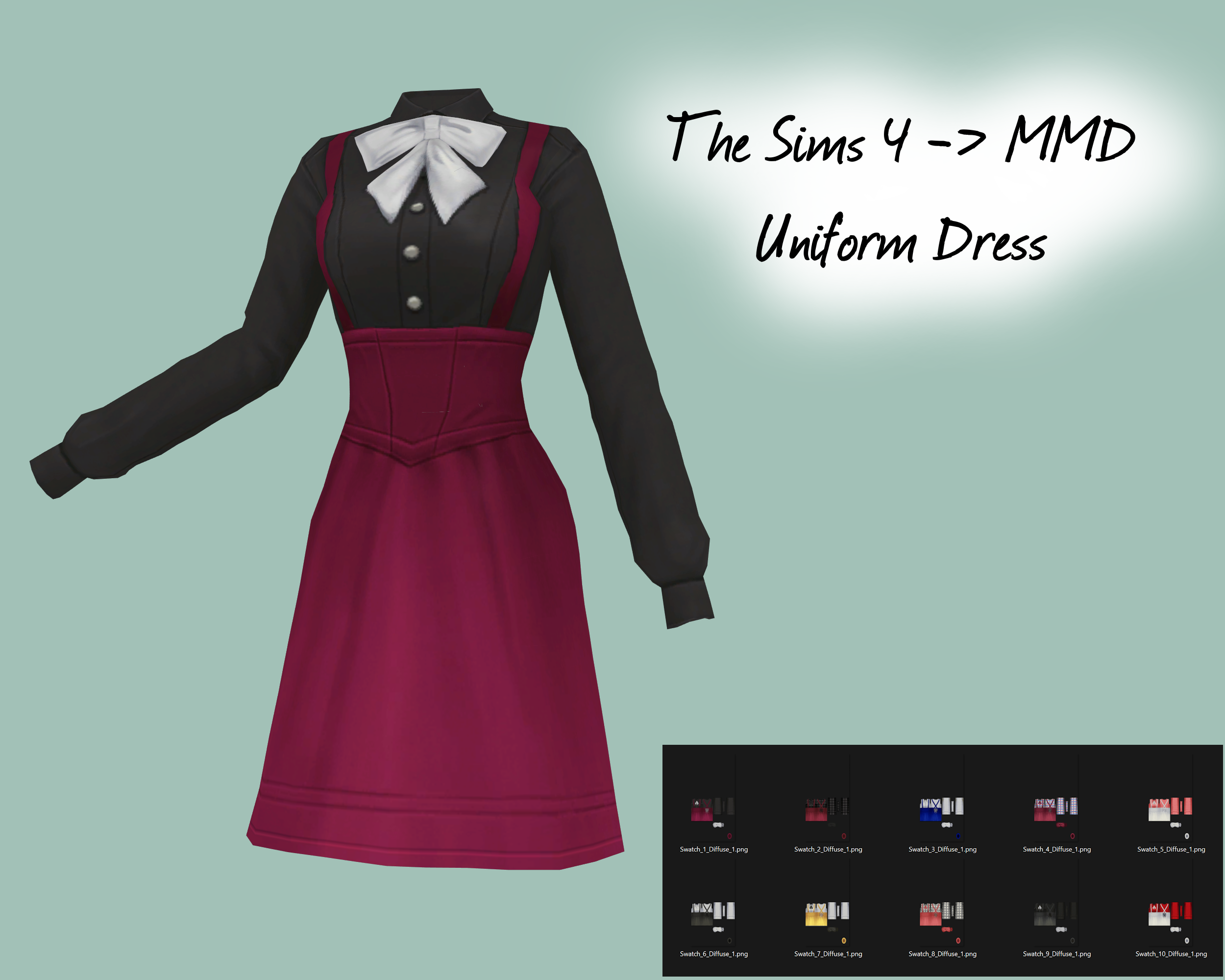 [MMD Parts] TS4 Uniform Dress [+DL] by PaciSystem on DeviantArt