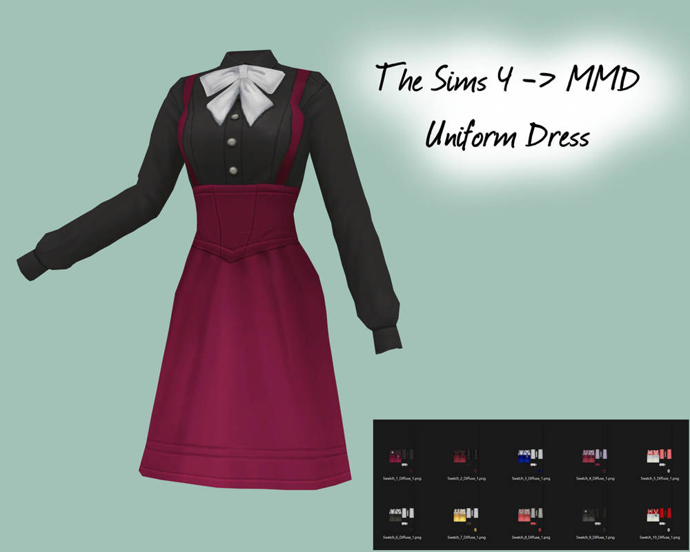 [MMD Parts] Uniform Dress [+DL] by PaciSystem on DeviantArt