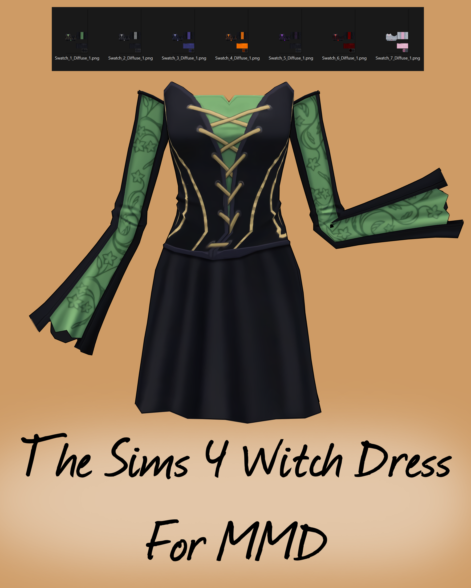 [MMD Part] TS4 Witch Dress [+DL] by PaciSystem on DeviantArt
