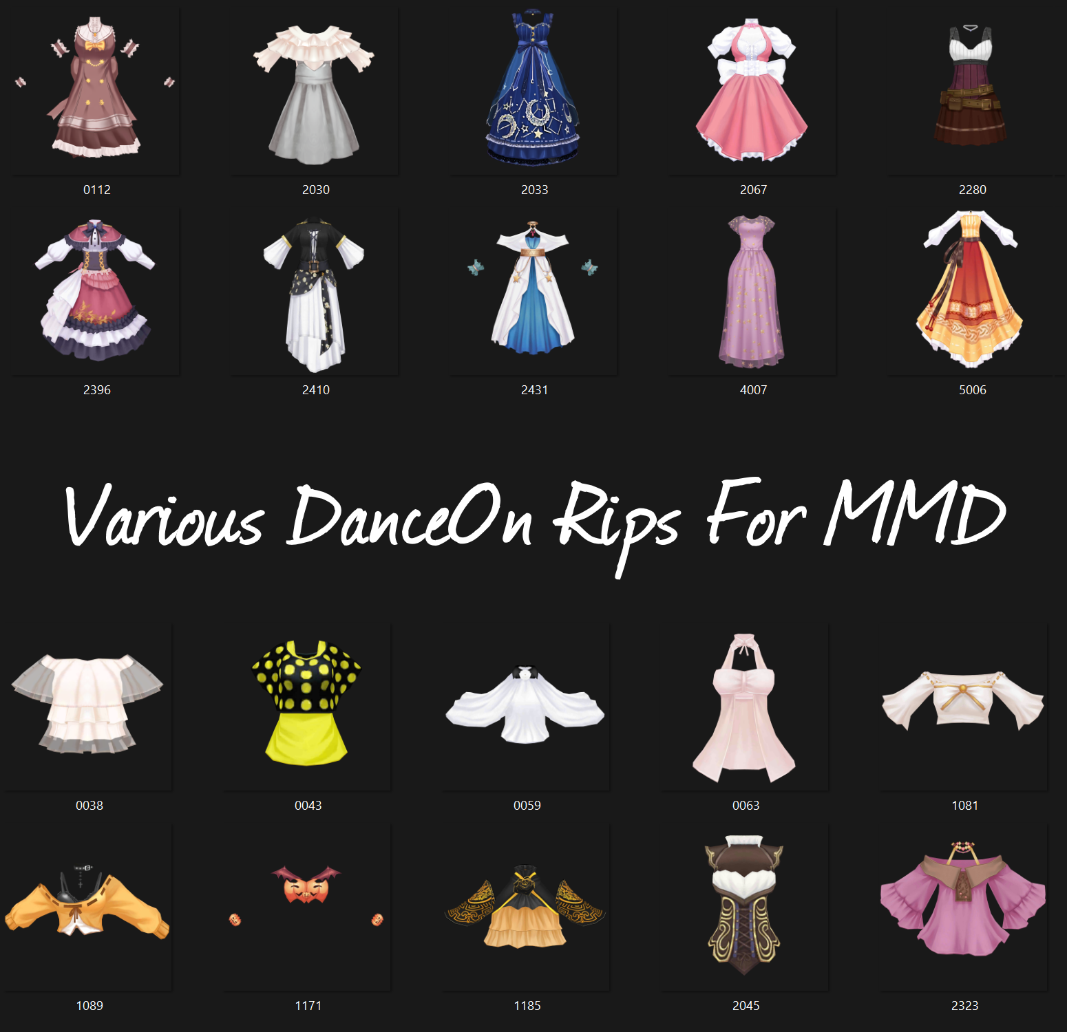 [MMD Parts] Various DanceOn Rips [+DL] by PaciSystem on DeviantArt