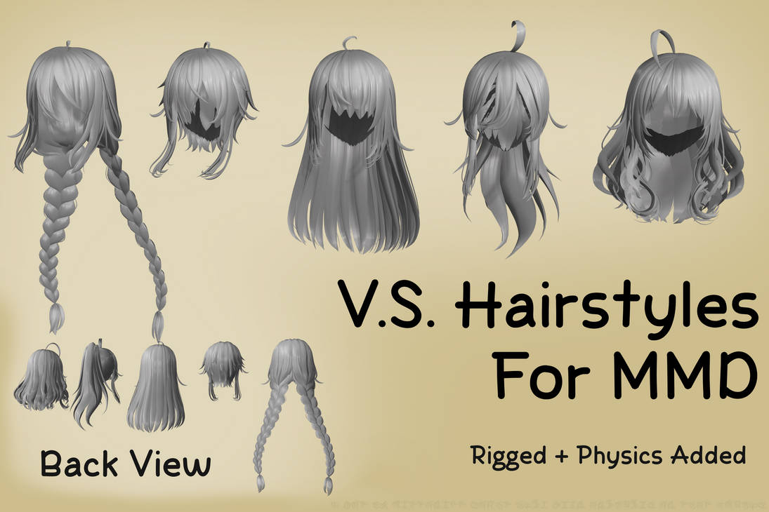 [VRoid to MMD] Various Hairstyles Pack by PaciSystem on DeviantArt