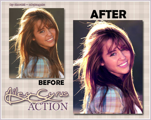 Miley Cyrus action by Sharah11 on DeviantArt