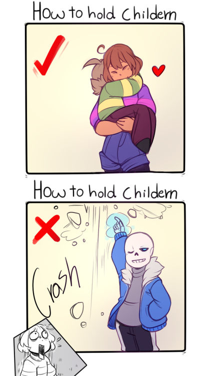 Undertale how to hold the children by Smilleyfaces4444 on DeviantArt