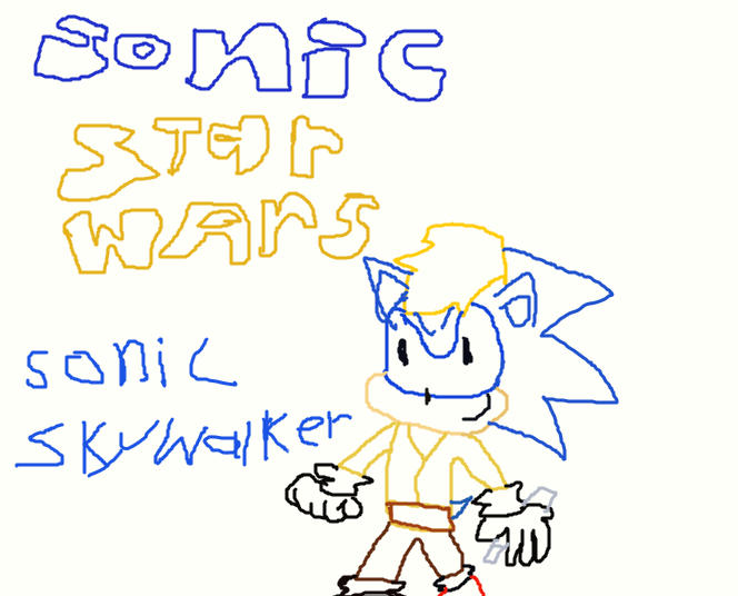 SONIC STAR WARS characters: sonic skywalker by MegaCrashtheHedgehog on ...