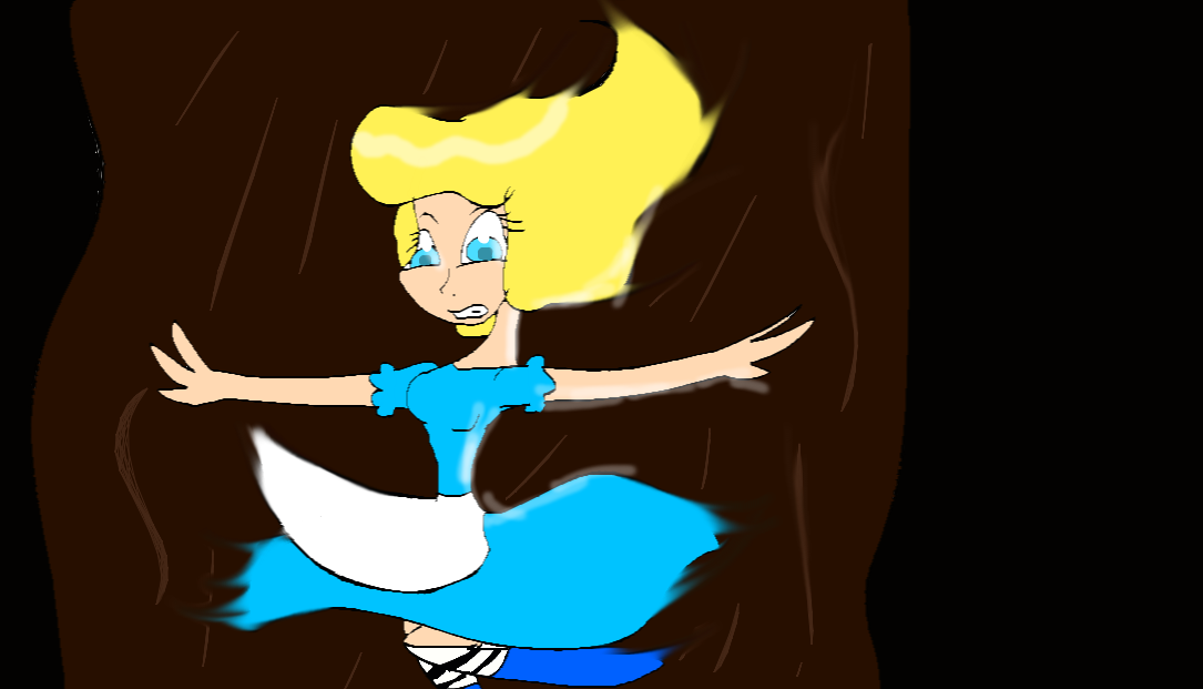 Alice falling by LittleJuli on DeviantArt