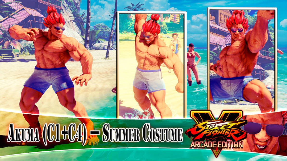 Akuma - (C13) Summer Costume (With Sunglasses) by mapsking on DeviantArt