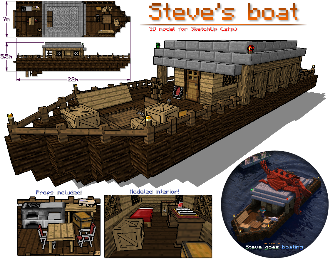 DL: Steve's boat by LockRikard on DeviantArt