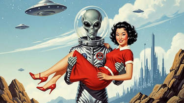 Science Fiction 1950s - Alien Friend #1 by HeraldoJacques on DeviantArt