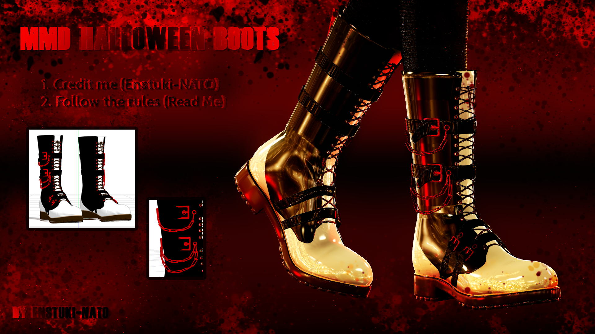 [MMD +DL] Halloween Boots by Enstuki-NATO on DeviantArt
