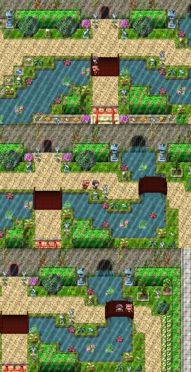 Japanese Style Bridge - RPG Maker Tile-set by Metalraptor on DeviantArt
