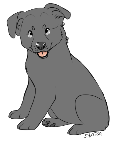 P2U Sitting Aussie Pup Lines by ForgottenAmnesty on DeviantArt