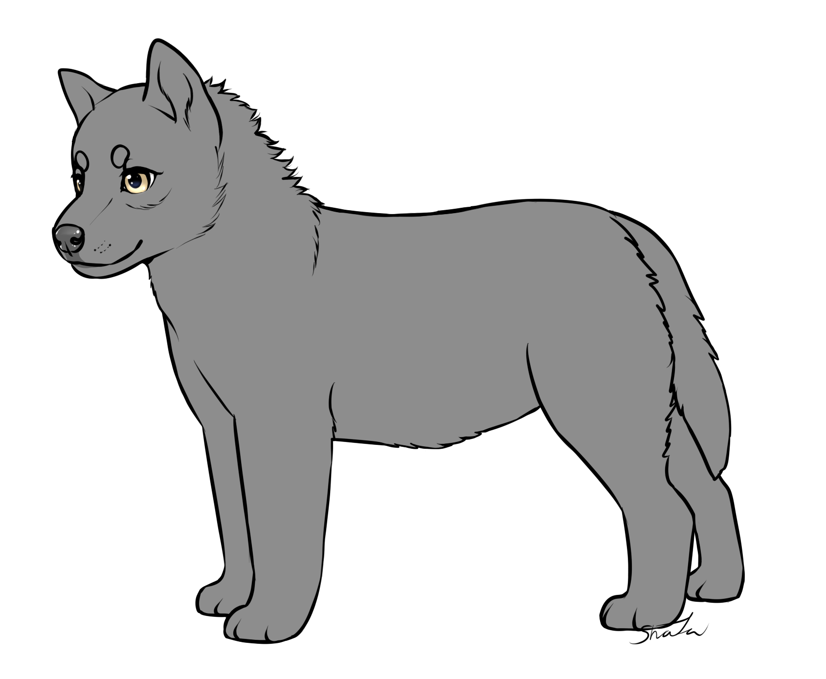 Husky or Wolf Pup Lines P2U by ForgottenAmnesty on DeviantArt