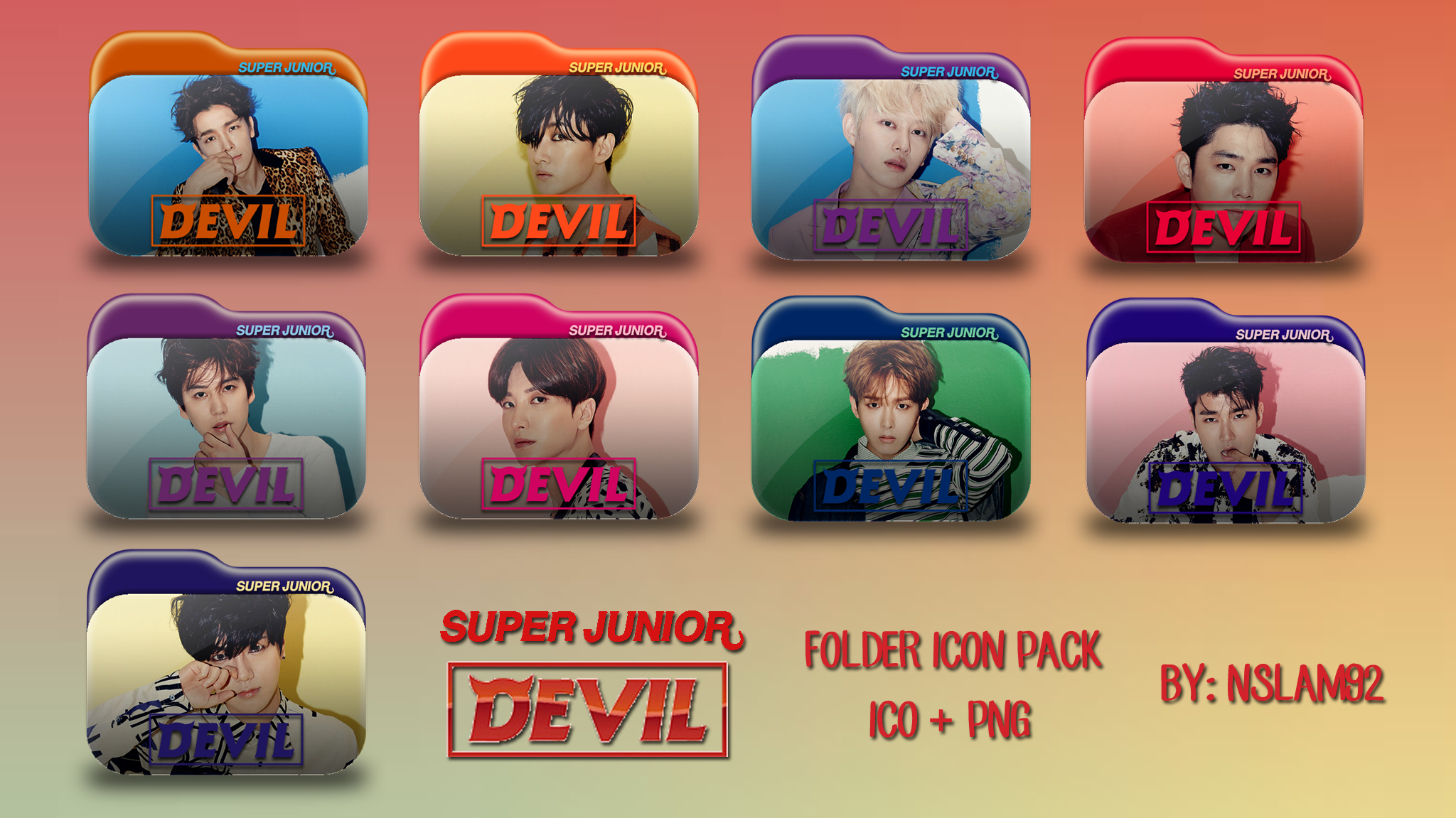 Super Junior Devil Folder Icon Pack by nslam92 on DeviantArt