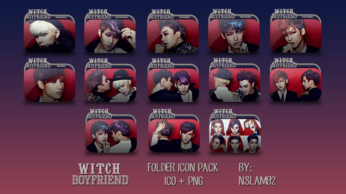 BOYFRIEND Witch Folder Icon Pack by nslam92 on DeviantArt