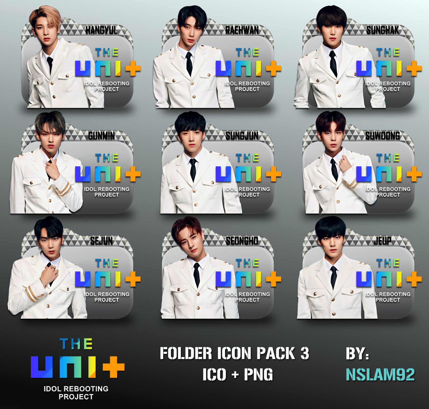 The Unit B Contestants Folder Icon Pack 3 by nslam92 on DeviantArt