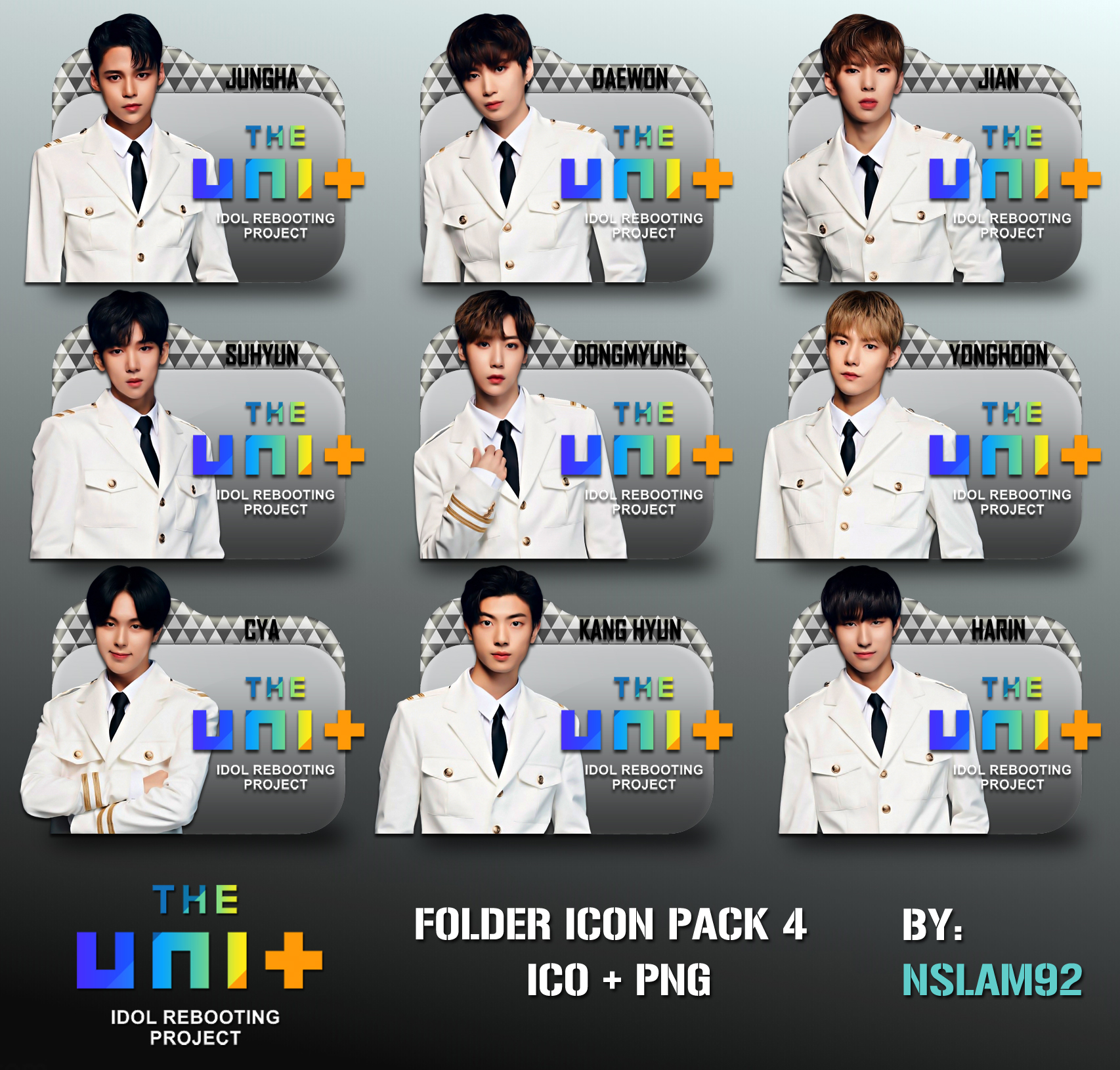The Unit B Contestants Folder Icon Pack 4 by nslam92 on DeviantArt