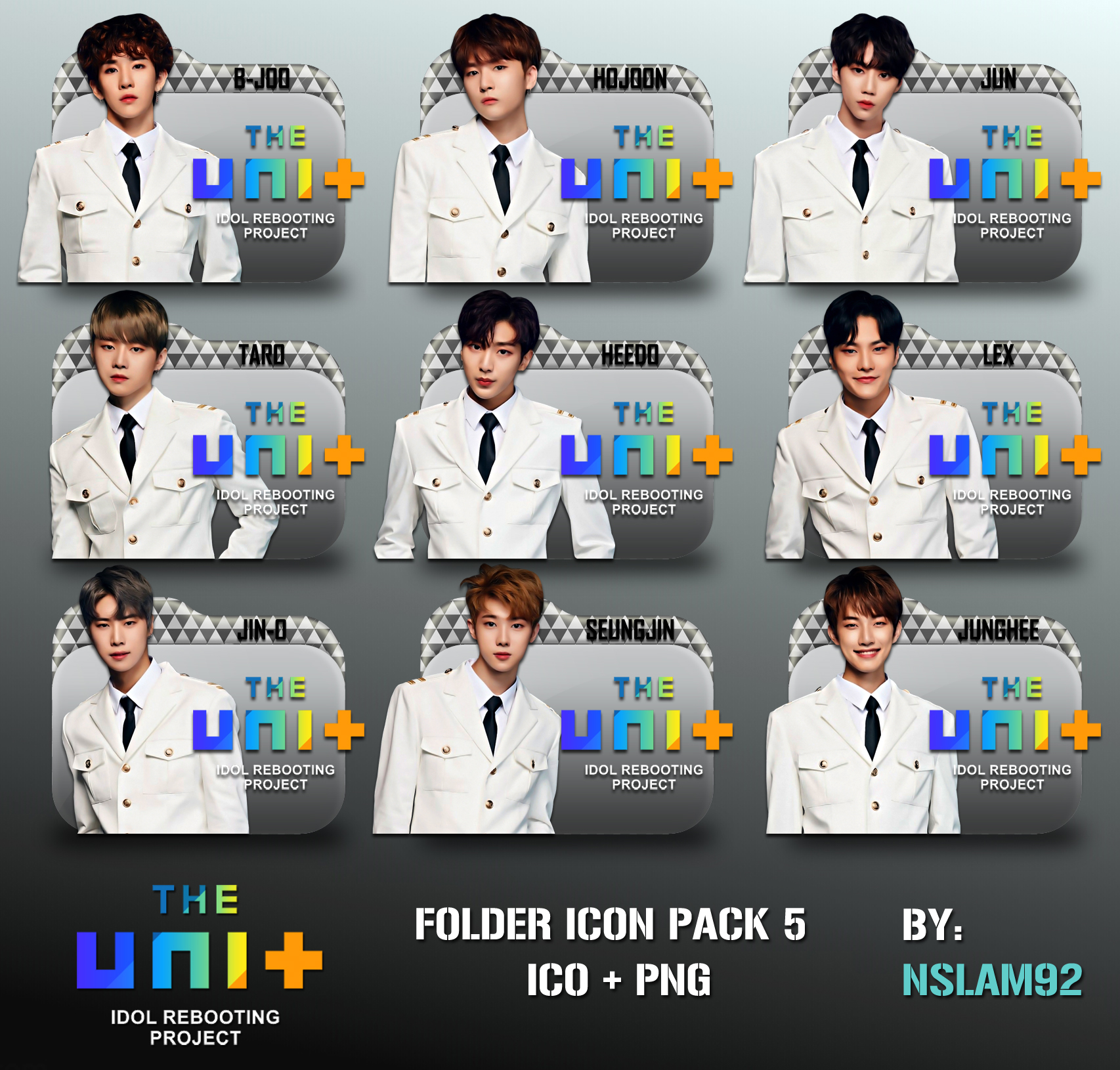 The Unit B Contestants Folder Icon Pack 5 by nslam92 on DeviantArt
