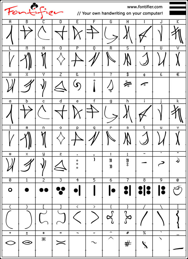 Naamu Font Original by Kojima2087 on DeviantArt