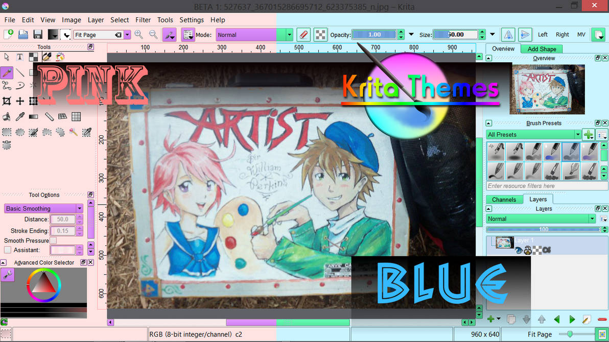 Pink and BlueKritaSchemes by SirWillPerkins on DeviantArt