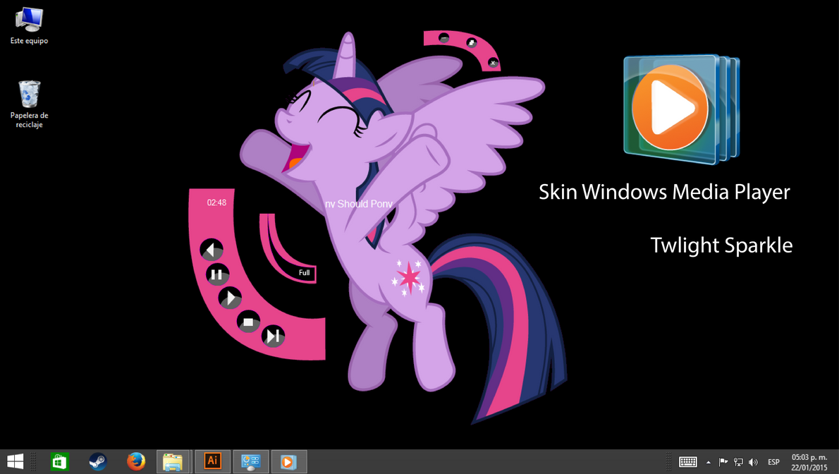 Twilight Sparkle Windows Media Player SKIN by Destiny-Tails on DeviantArt