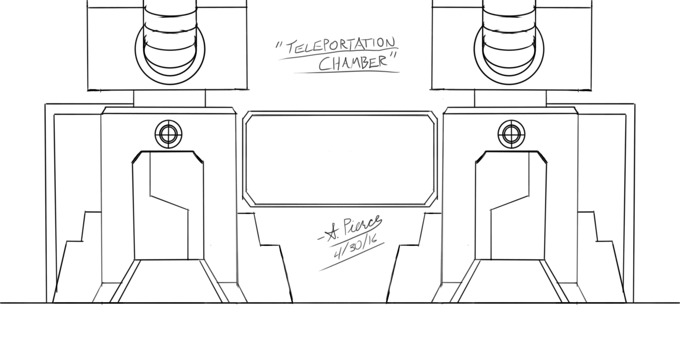 Teleportation Chamber (Random Sketch) by MephilesTheDark2182 on DeviantArt