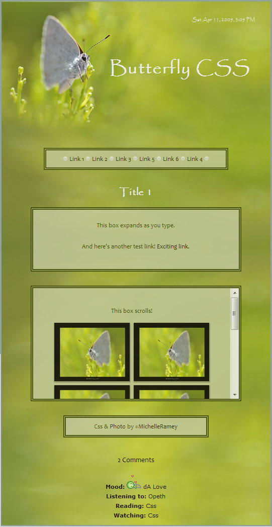 Free for Use Butterfly CSS by WaterandSnails on DeviantArt