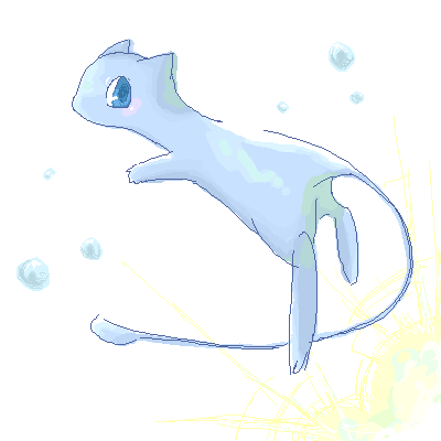 Mew the Pokemon by frostfoxie on DeviantArt