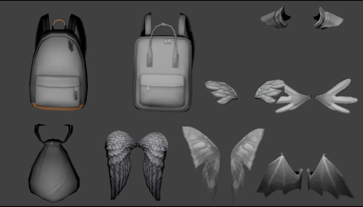 Female Back Parts 3D models Download by MsNonenone on DeviantArt