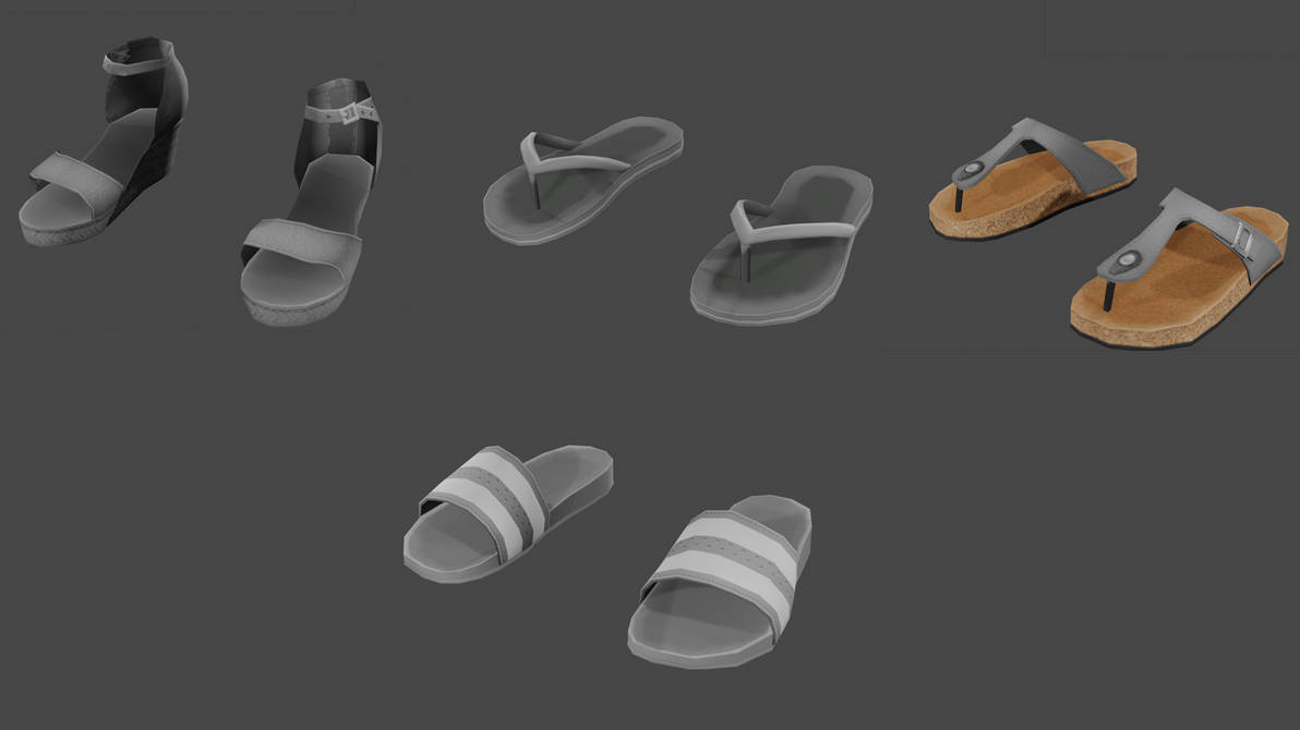 Female feet#4 3D models Download by MsNonenone on DeviantArt