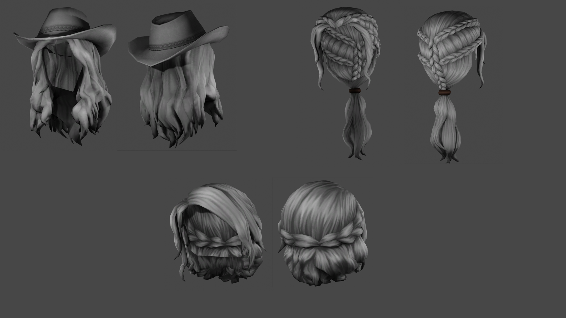 Female head#9 3D models Download by MsNonenone on DeviantArt