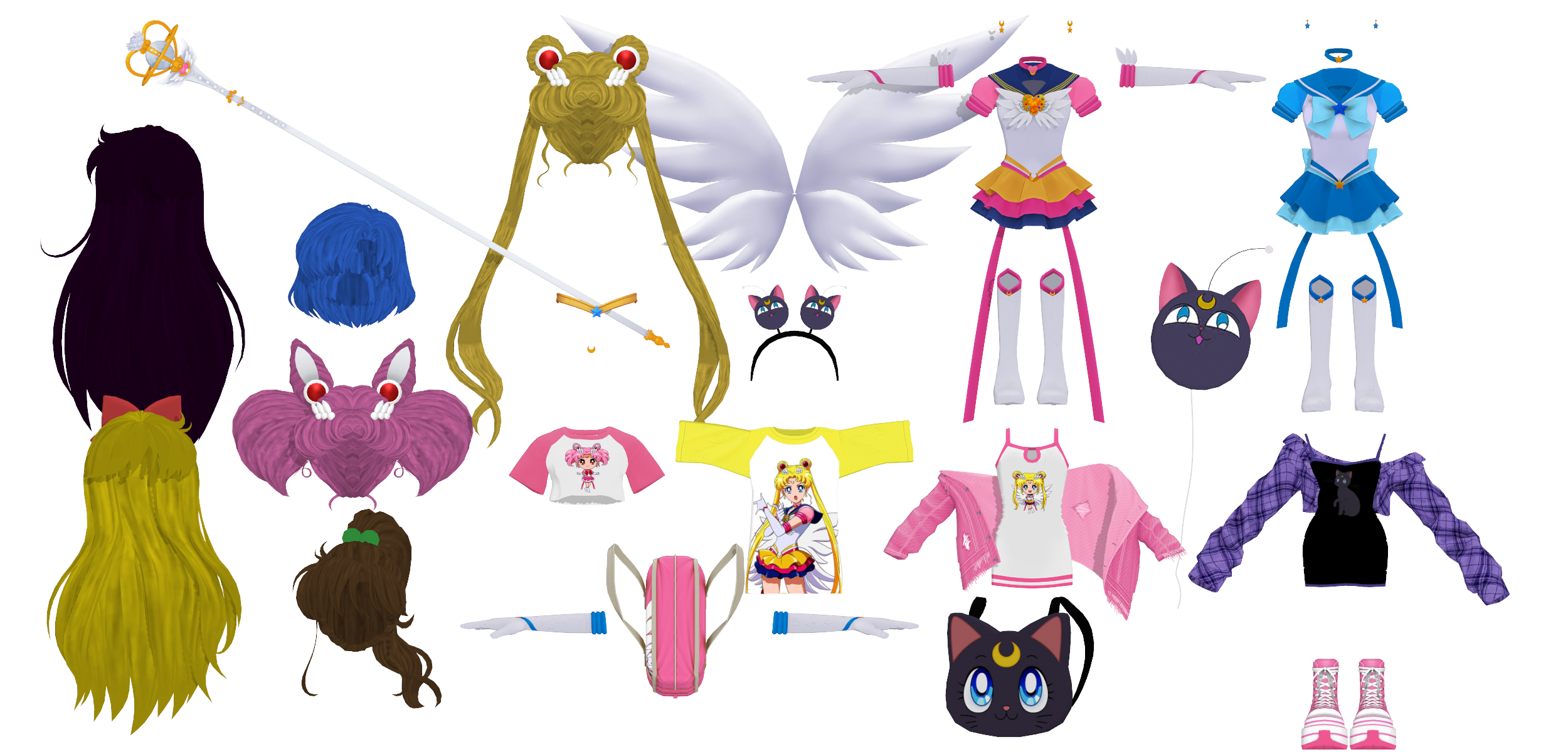 Sailor Moon Stuff [MMD/FBX] by redgravezz on DeviantArt