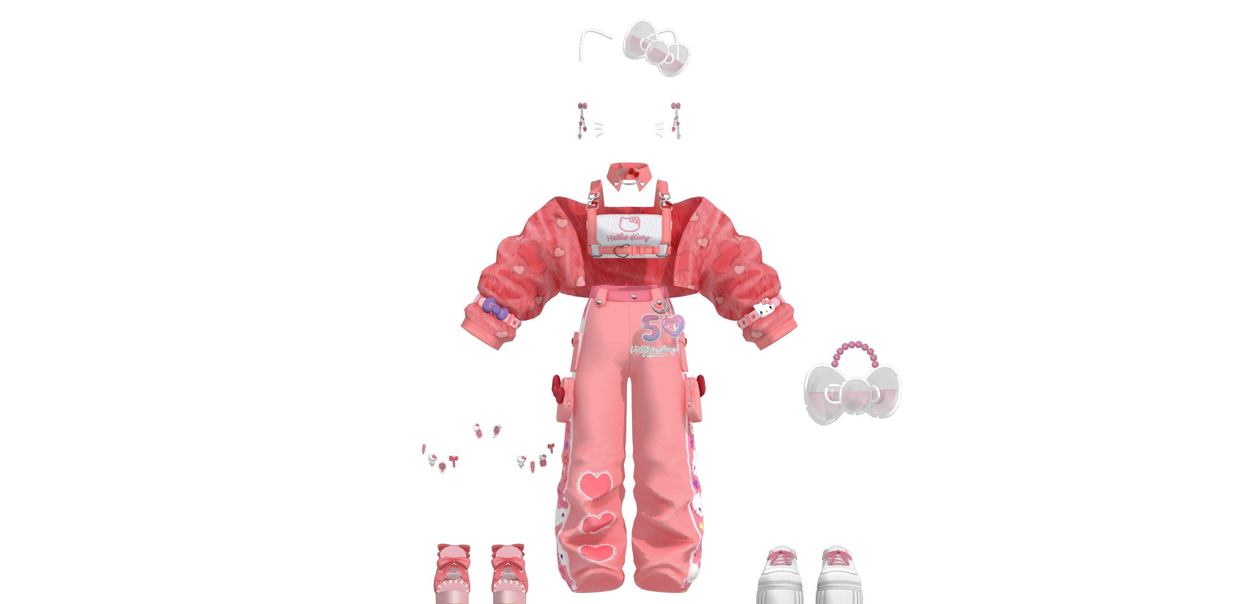 Hello Kitty pack 2 [MMD/FBX] by redgravezz on DeviantArt