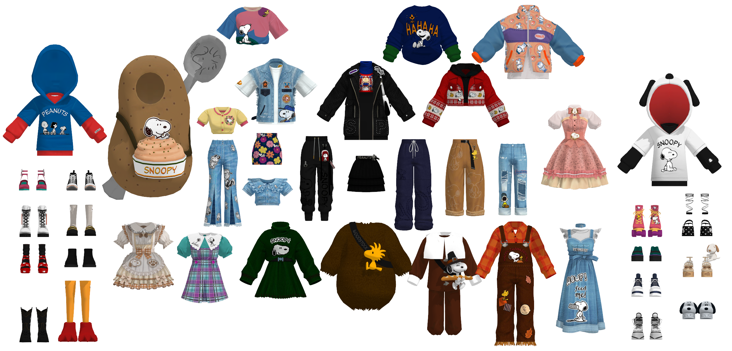 Peanuts Clothes [MMD/FBX] by redgravezz on DeviantArt