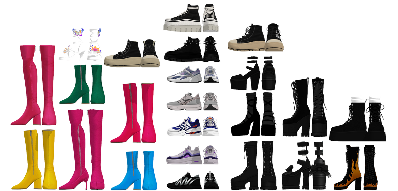 NMIXX Shoes [MMD/FBX] by redgravezz on DeviantArt