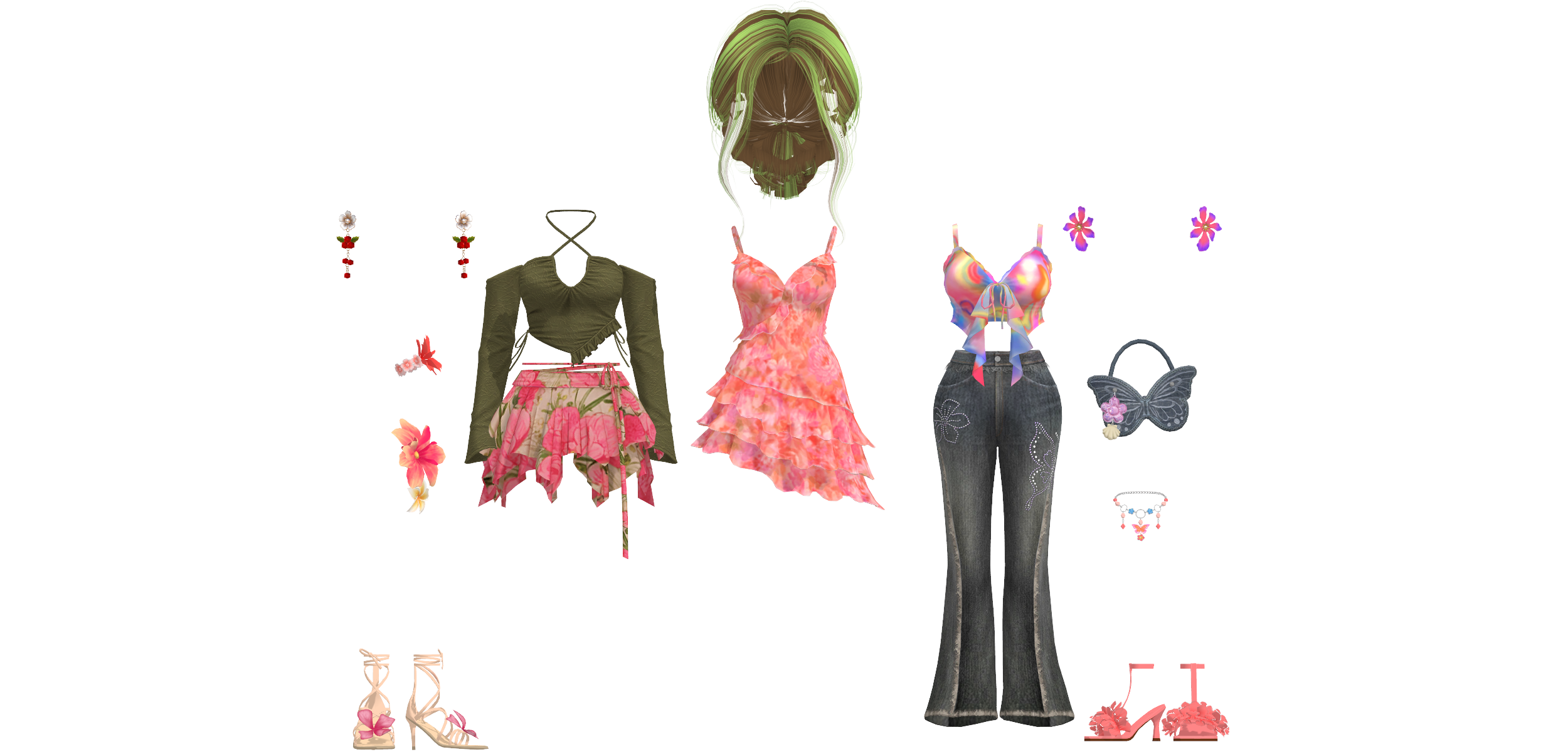 Tropical Butterfly Set [MMD/FBX] by redgravezz on DeviantArt