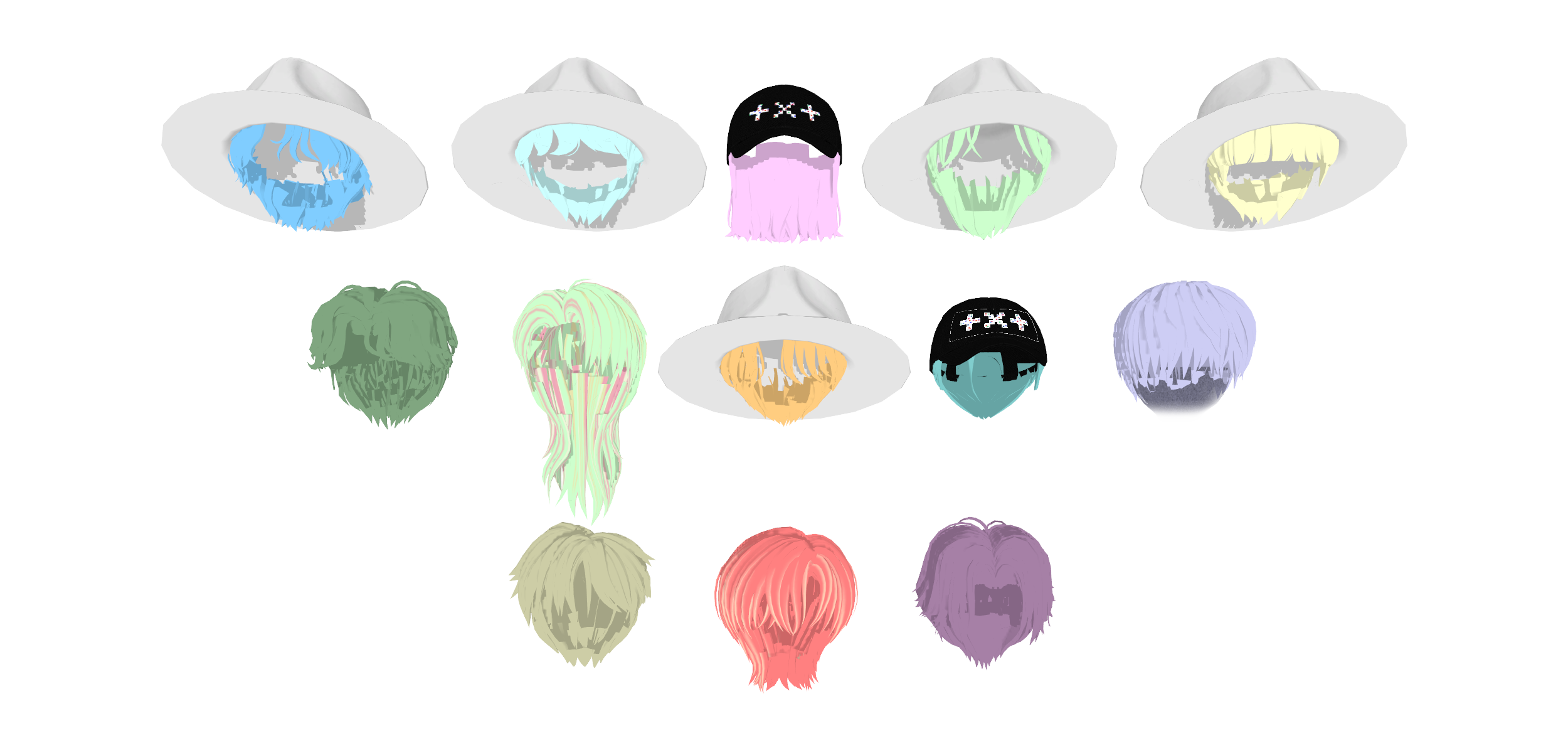 TXT Collab Hair [MMD/FBX] by redgravezz on DeviantArt