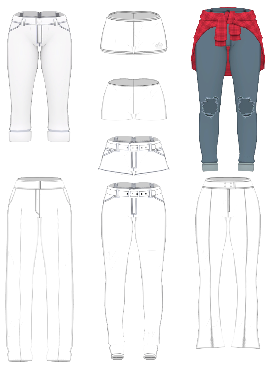 Easy Style Pants [MMD] by gummy-frog on DeviantArt