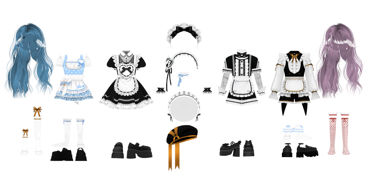Lovely Lolita Set [MMD/FBX] by redgravezz on DeviantArt