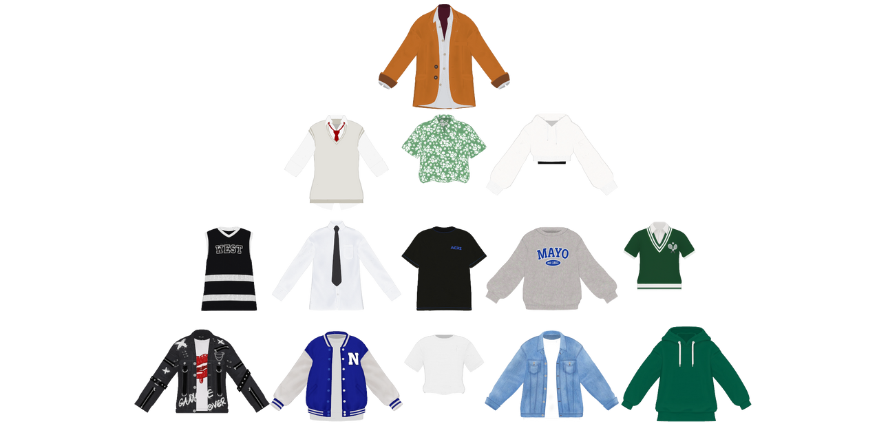 [MMD] ACRZ Tops part 3 by redgravezz on DeviantArt