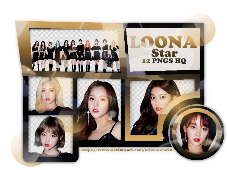 PNG PACK 12: LOONA (star) by mikaminarin on DeviantArt