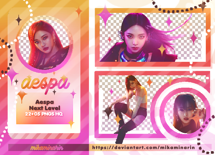 PNG PACK 44: AESPA (next level) by mikaminarin on DeviantArt