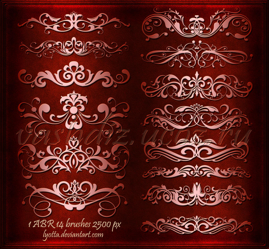 Vintage floral dividers and borders by Lyotta on DeviantArt Vintage floral dividers and borders by Lyotta on DeviantArt