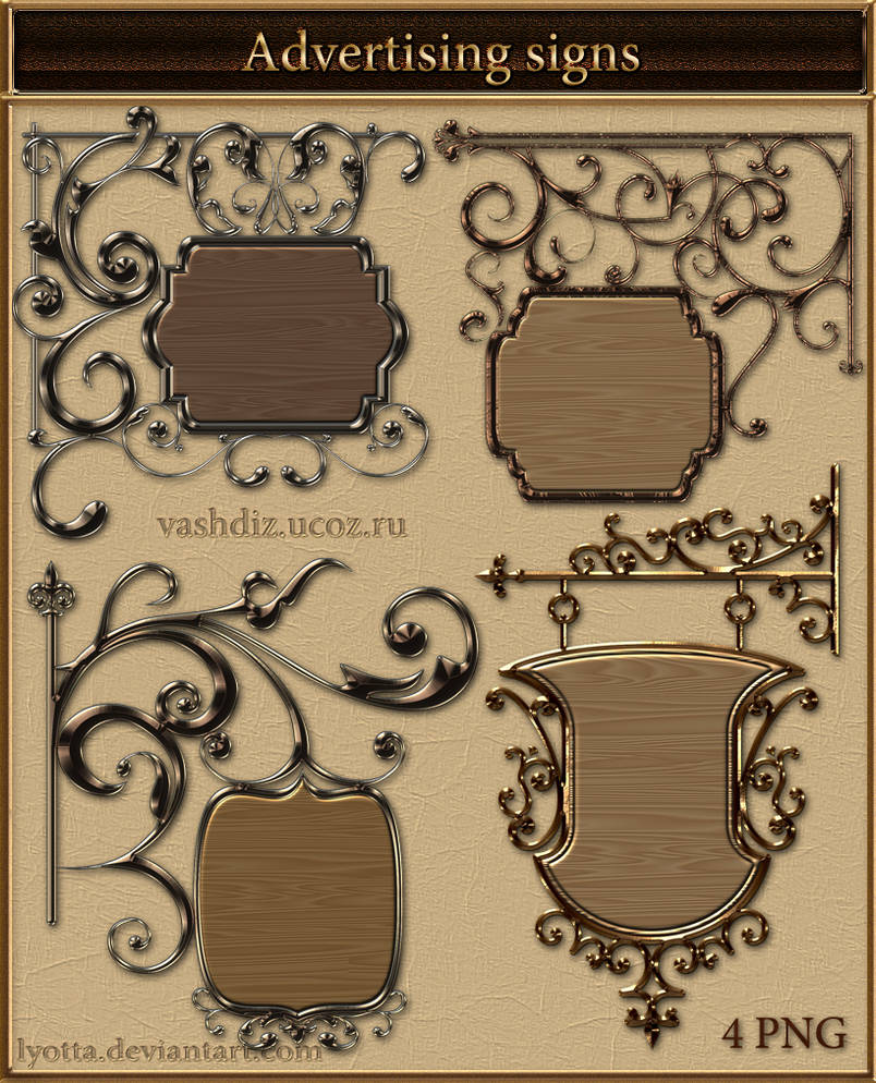 Advertising signs by Lyotta on DeviantArt