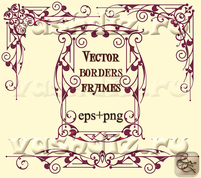 Vector borders frames LZ DA by Lyotta on DeviantArt