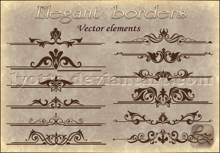 Vector borders corners LZ 1 by Lyotta on DeviantArt Vector borders corners LZ 1 by Lyotta on DeviantArt